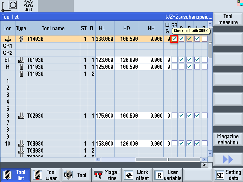Repairs > Electrical Maintenance > Tool Break System Maintenance