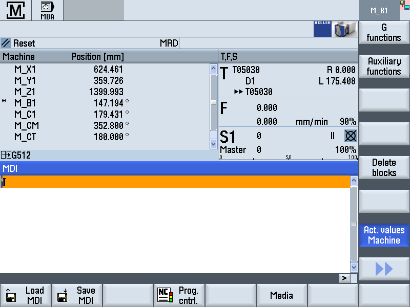 Operation > Operating Procedure > Functions in MDA Mode